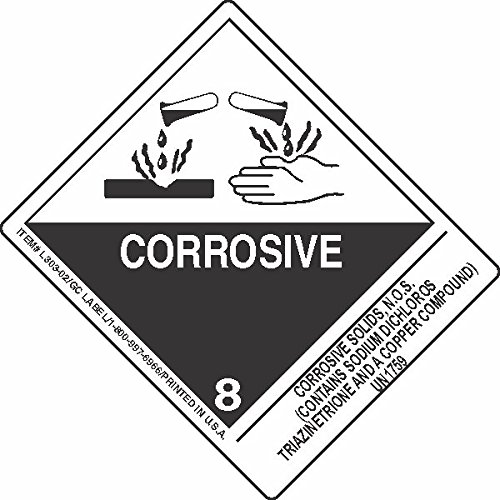GC Labels-L303P3231, Corrosive Solids, N.O.S. (Contains Sodium ...