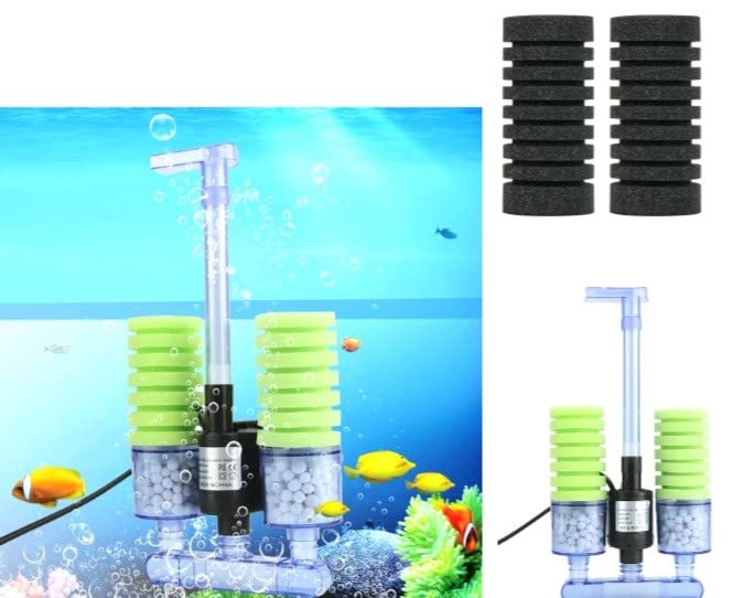 VAYINATO Xinyou XY-2902 Aquarium Biochemical Double Sponge Filter Pump ...