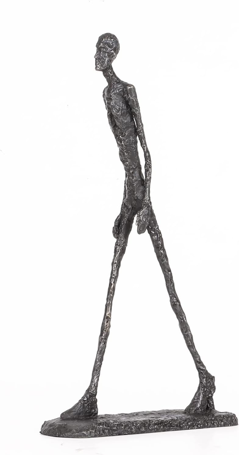 Amazon.com: NILEEBUKER 10" H Walking Man Statue by Giacometti Black ...