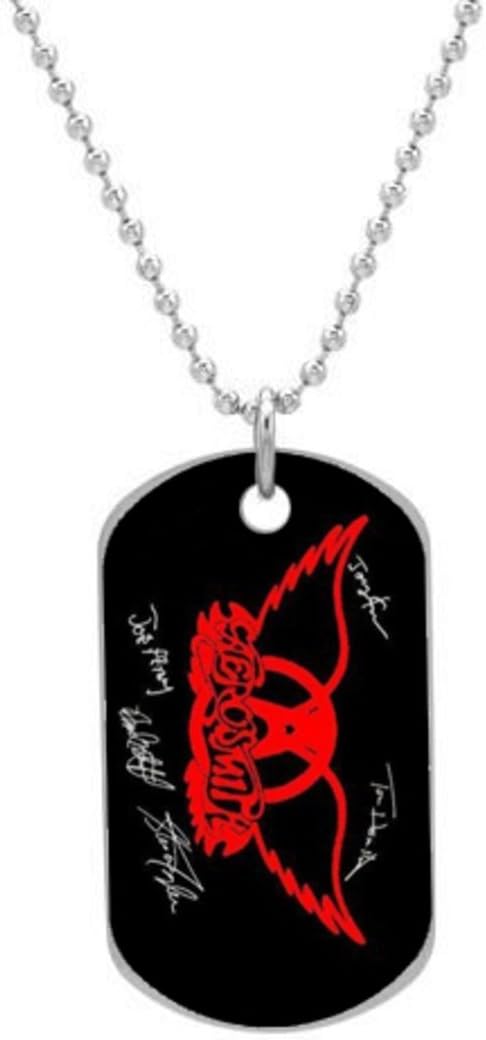 Amazon.com: Aerosmith Signatures Sideways Dog Tag Custom Photo ...