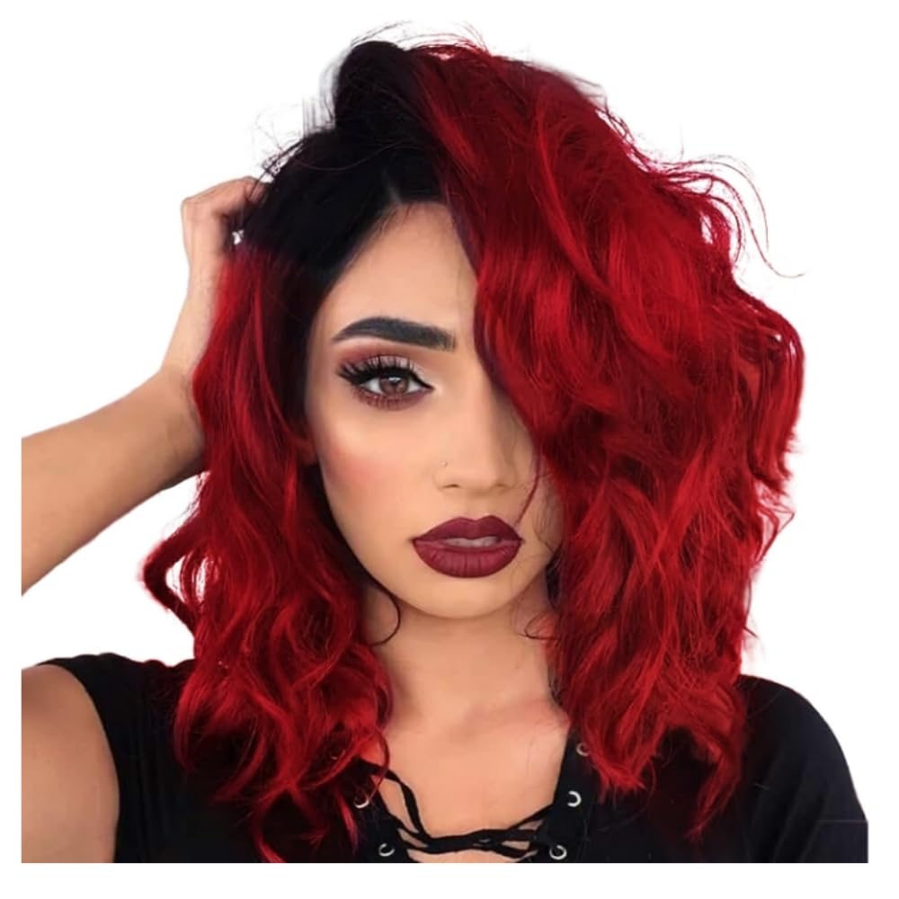 Amazon.com : DAYRISE Ombre Red Body Wave Human Hair Bundles 4 Bundles ...