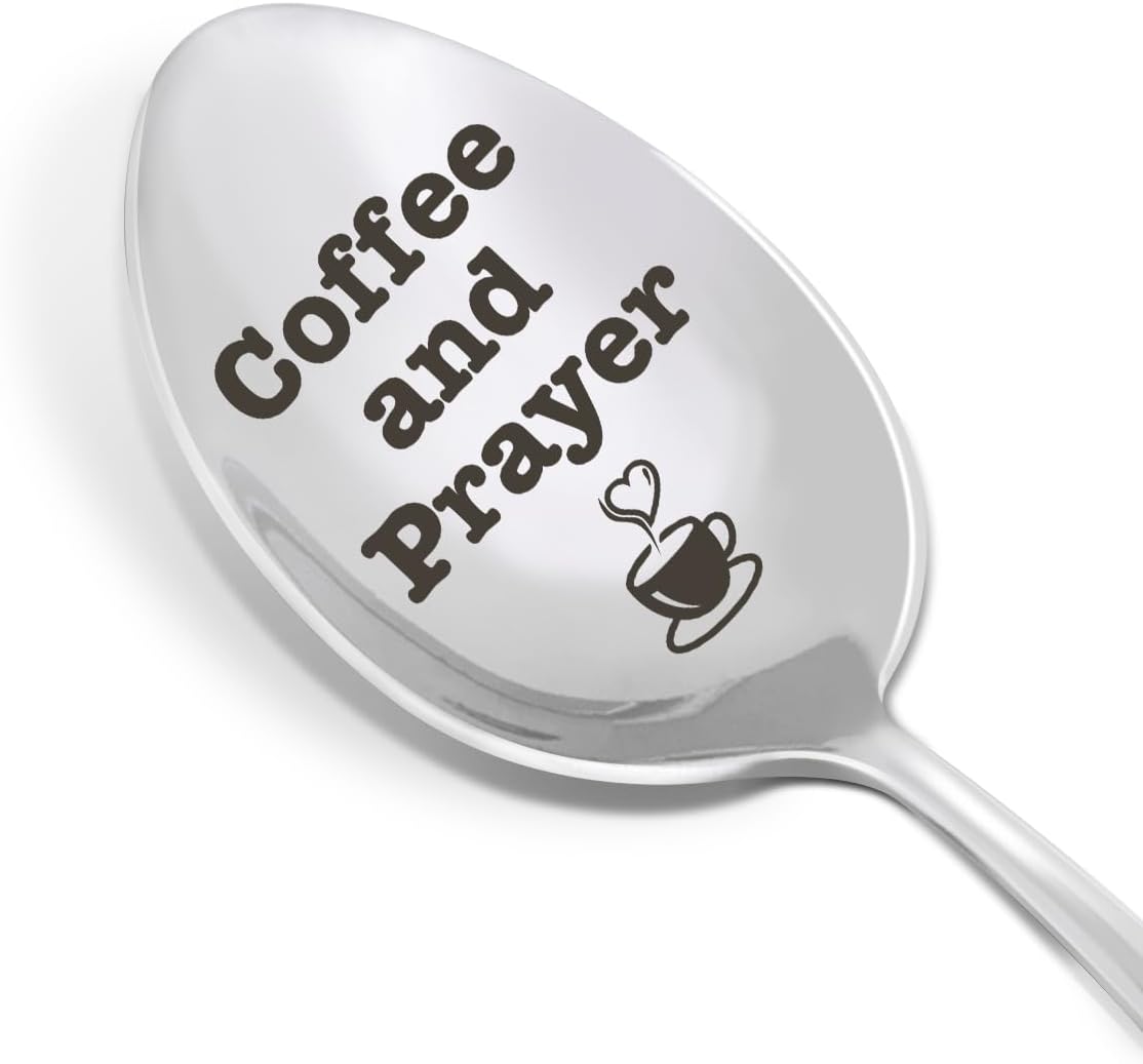 Amazon.com: Christian Coffee Lover Spoon Gift, Birthday Christmas ...