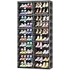 Amazon.com: JEKO&JEKO 10 Tiers Foldable Shoe Rack Organizer Cabinet for Closet Entryway, Large ...