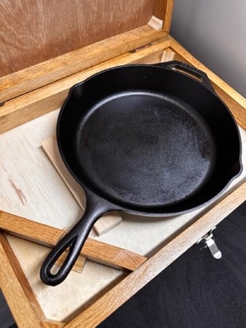Lodge L10SK3 12 Inch Cast Iron Skillet with Helper Handle, Black ...