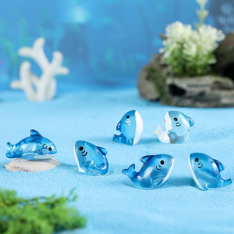 Amazon.com: TPEDDII Sharks Figurines for Miniature Fairy Garden ...