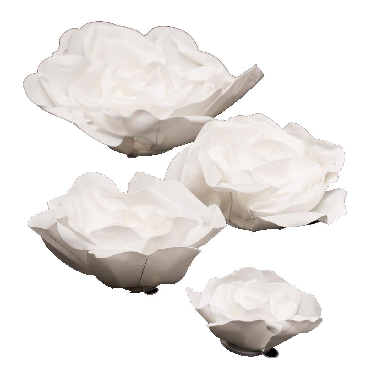 Amazon.com: Anderson's Jumbo White Foam Roses Event Decoration - Set of ...