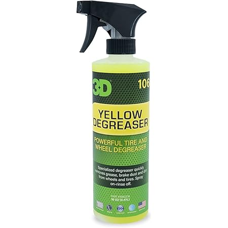 Amazon.com: 3D Yellow Degreaser Wheel & Tire Cleaner - Safely Removes ...