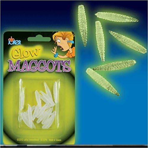 Amazon.com: Loftus International Glow in The Dark Gross Rubber Maggots ...