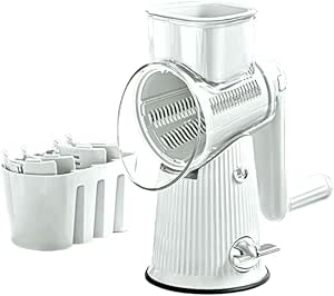 Amazon.com: Stainless Steel Rotary Cheese Grater with Handles - Ideal ...