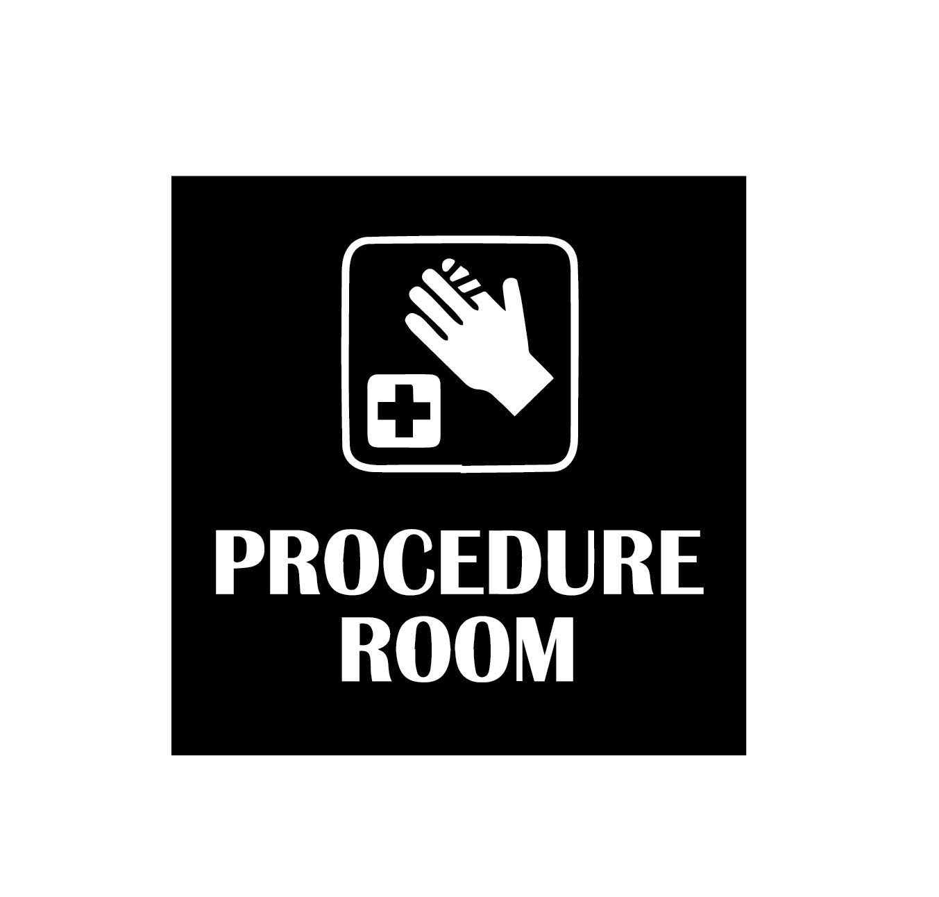 SIGN EVER Procedure Room Sign Board With Double side adhesive tape ...