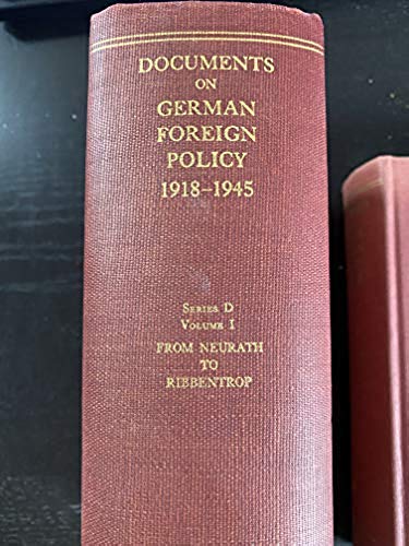 Documents on German Foreign Policy, 1918-1945 from the Archives of the ...