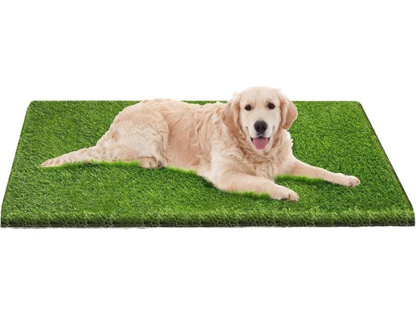 44x36 inch Dog Artificial Grass mat, Extra Holes for Drainage, Reusable ...