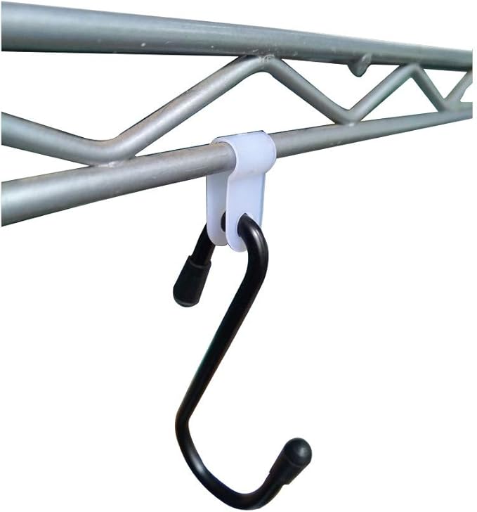 Amazon.com: wsdvfep Fall Prevention Metal Wire Shelf S Hooks Rack ...