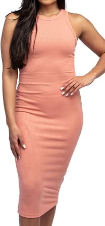 Sleeveless Midi Bodycon Dress at Amazon Women’s Clothing store