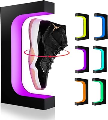 Amazon.com: UVEHAS Levitating Shoe Display Stand 16 Colors LED Light ...