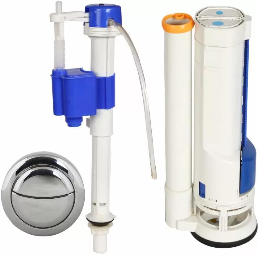 Buy Single Pc Tank Commode Fixed Dual Flush Valve, 10 inch Flush Siphon ...