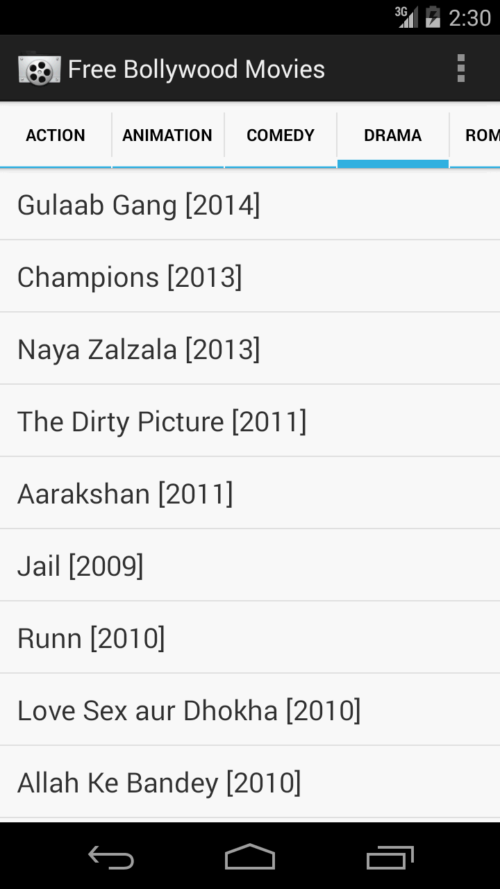 Free Bollywood Movies - App on Amazon Appstore