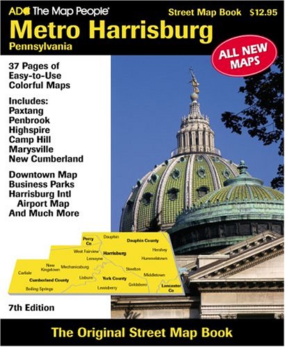 Harrisburg Pa Metro Atlas: ADC, the Map People: 9780875306216: Amazon ...