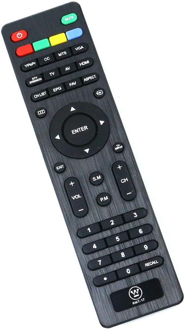 Amazon.com: RMT-17 RMT17 Remote Control Replacement for Westinghouse TV ...