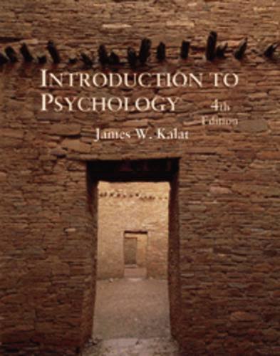 Amazon.com: Introduction to Psychology: 9780534250140: Kalat, James W ...