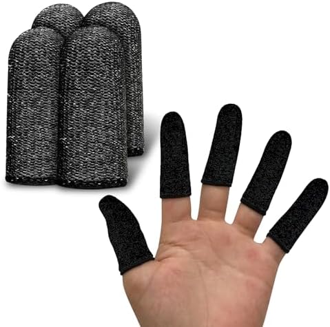 Amazon.com: 40 pcs Anti-Cut Fingertips Finger Cots Cut Resistant ...