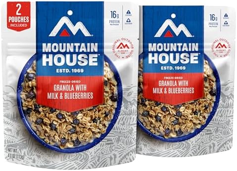 Amazon.com: Mountain House Granola with Milk & Blueberries | Freeze ...