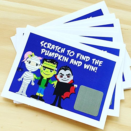 Amazon.com: 10 Piece Halloween Scratch Off Tickets : Home & Kitchen