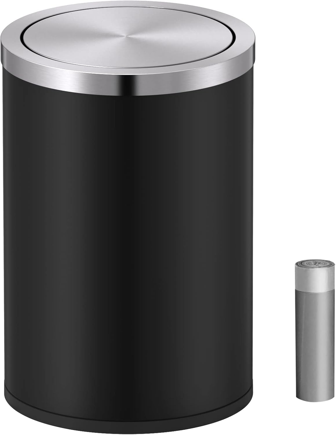 Mbillion Small Trash Bin with Swing Lid 9 Liter, Mini Trash Can with ...