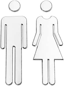 Amazon.com: 3D Toilet Sticker, DIY Man and Woman Toilet Sticker WC Door ...
