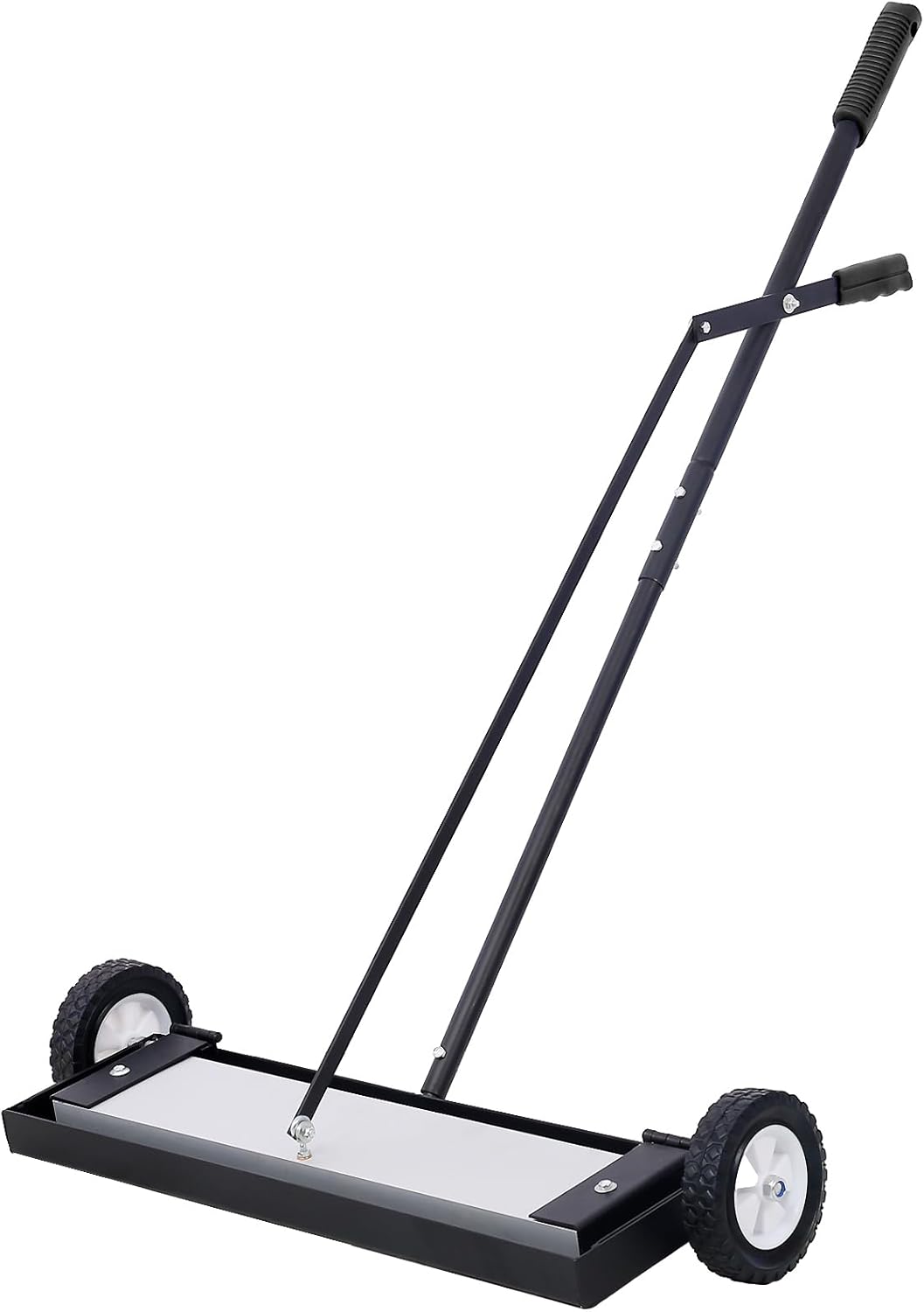 Tzou Quick Release Magnetic Sweeper, Adjustable Rolling Magnetic ...