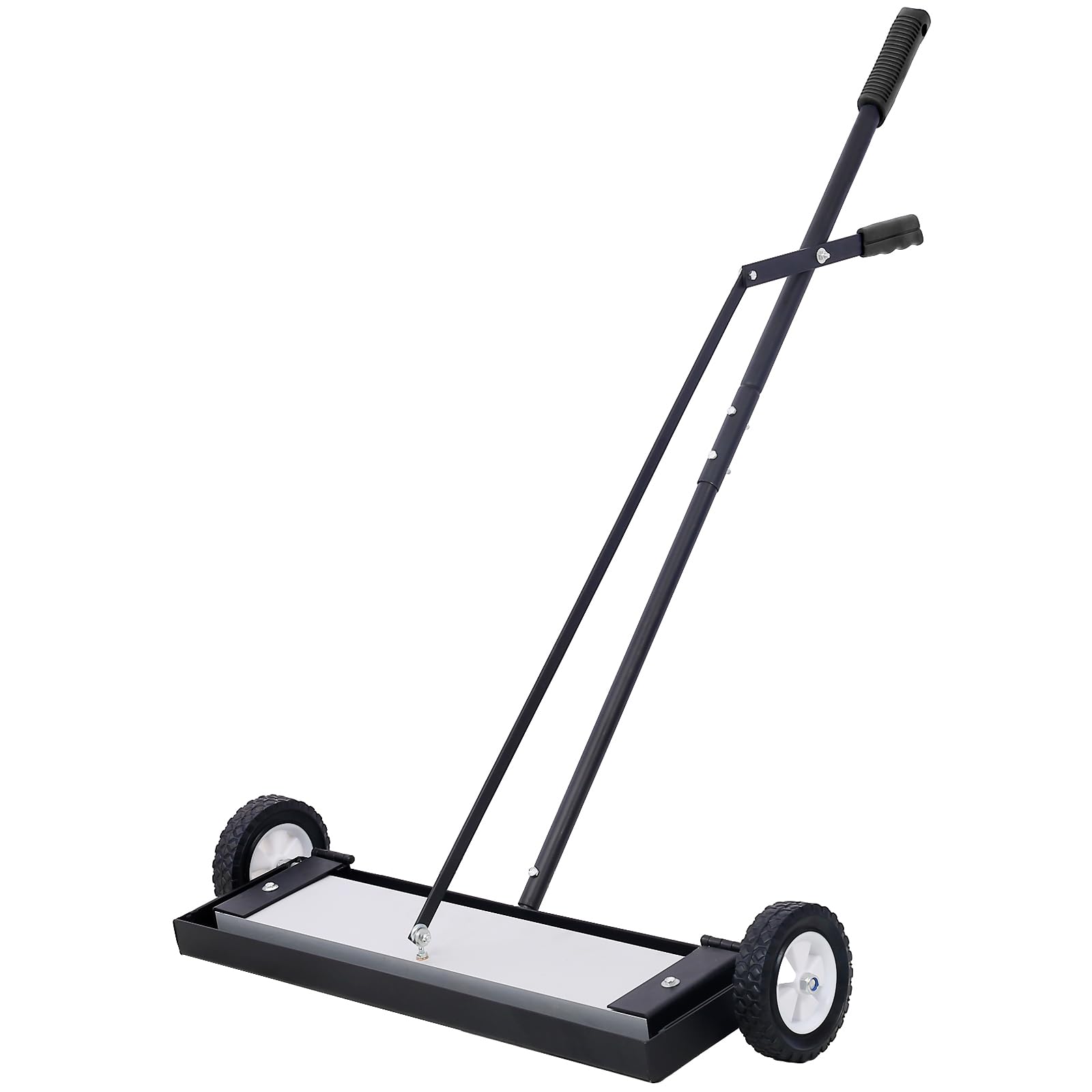 24 Inch Rolling Magnetic Sweeper with Wheels, Magnet Sweeper with Quick ...