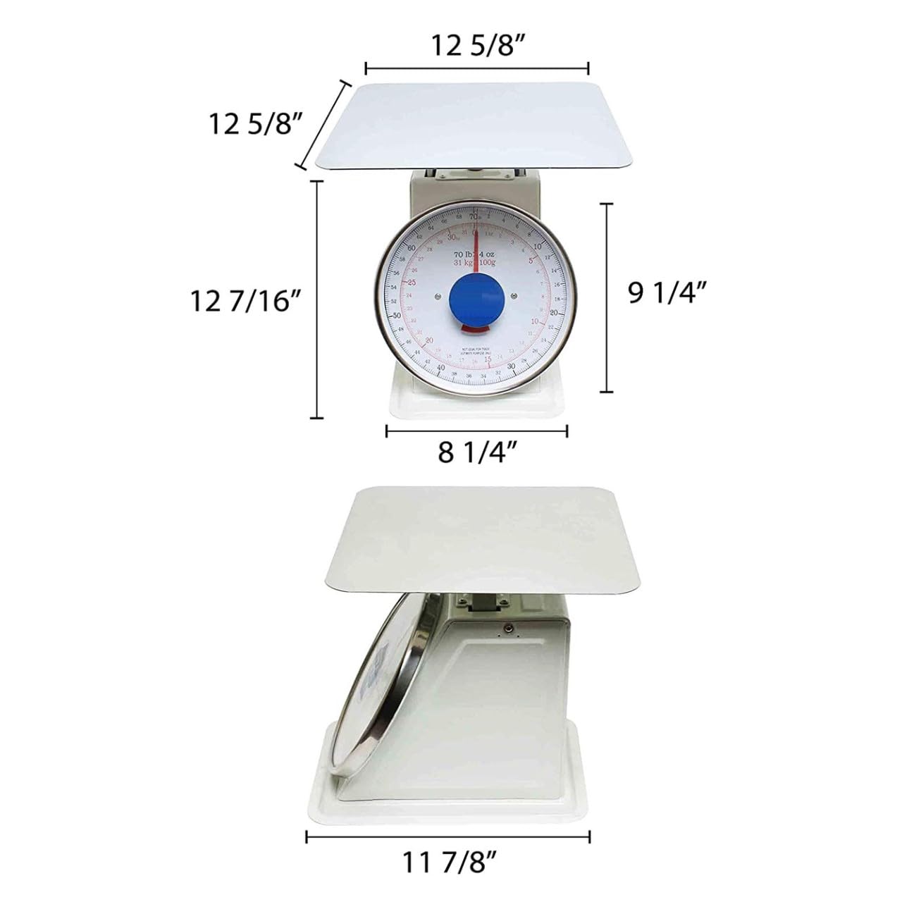 Snapklik.com : 70 Lb Mechanical Kitchen Flat Platform Weighing Food ...
