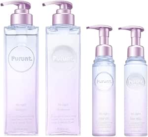 Amazon | プルント リライト 美容液 シャンプー トリートメント ヘアオイル ヘアミルク セット うるおいケア 再整 (380mL & 360g ＆ 80mL ＆ 80g) | ノー ...