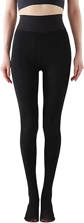 Women Fleece Lined Tights Winter Pantyhose Warm Thermal Opaque ...