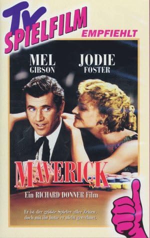 Maverick [VHS] : Mel Gibson, Jodie Foster, James Garner, Graham Greene ...