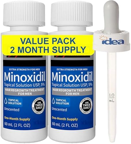 Amazon.com : Minoxidil Liquid Extra Strength Hair Regrowth Treatment ...