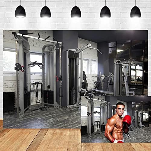 Amazon.com : OERJU 6x4ft Grey Gym Backdrop Indoor Fitness Equipment ...