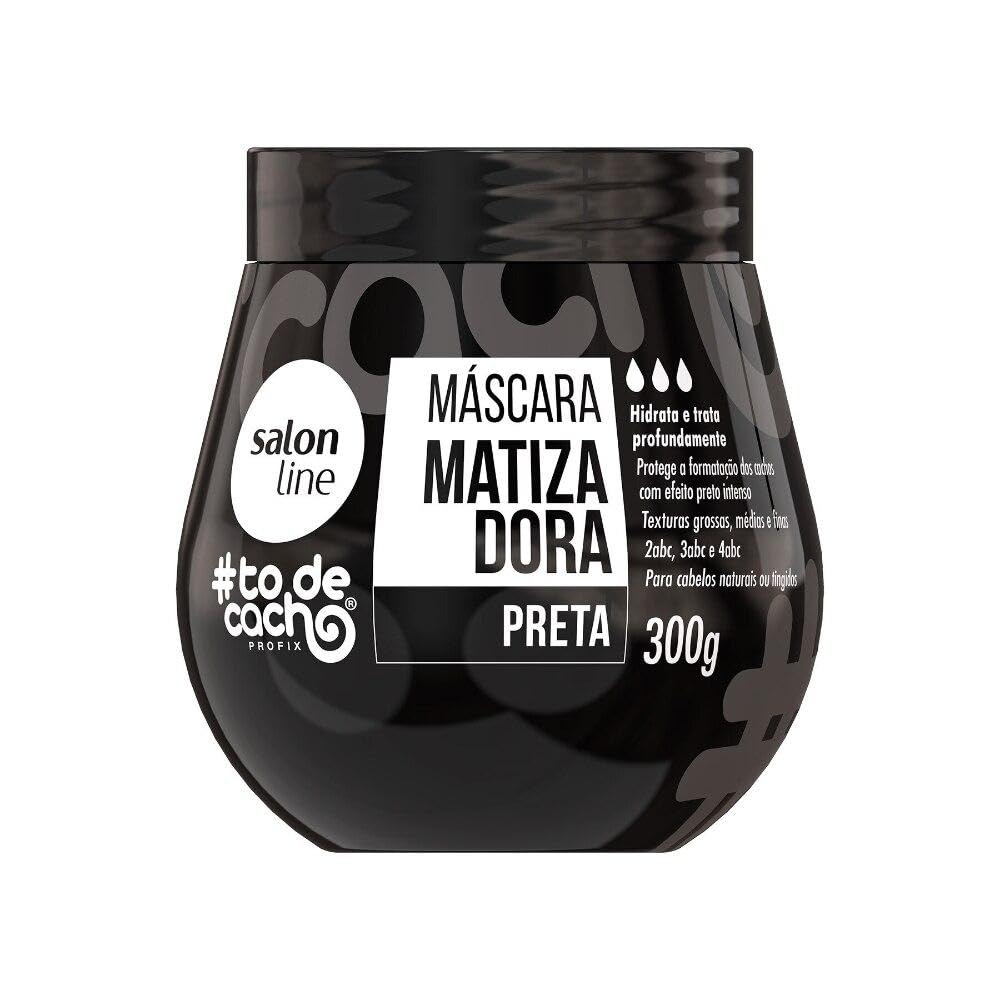 Salon Line, Máscara Matizadora Preta, #TodeCacho, Vegano - Para Cabelos ...