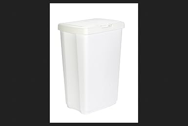 Amazon.com: Rubbermaid 13.25 gal. White Spring Top Wastebasket : Home ...