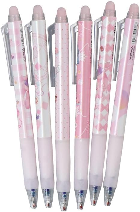 AtRate Rollerball Pen/Cute Erasable Gel Pens/Clicker Kawaii Retractable ...