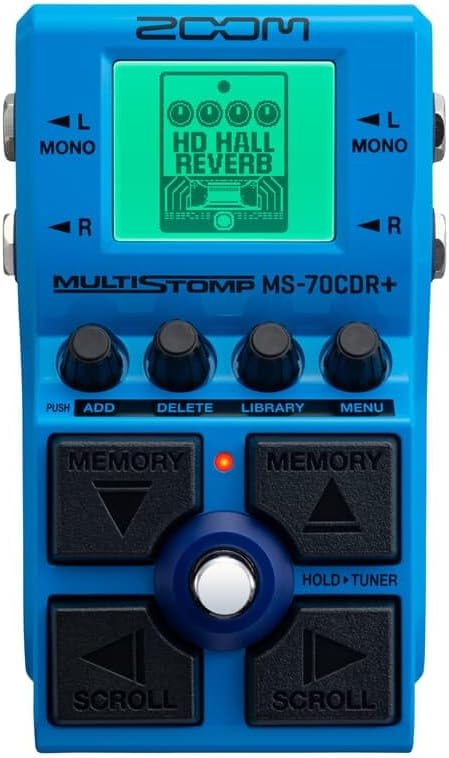 Amazon.com: Zoom MS-70CDR+ MultiStomp Chorus/Delay/Reverb Pedal ...