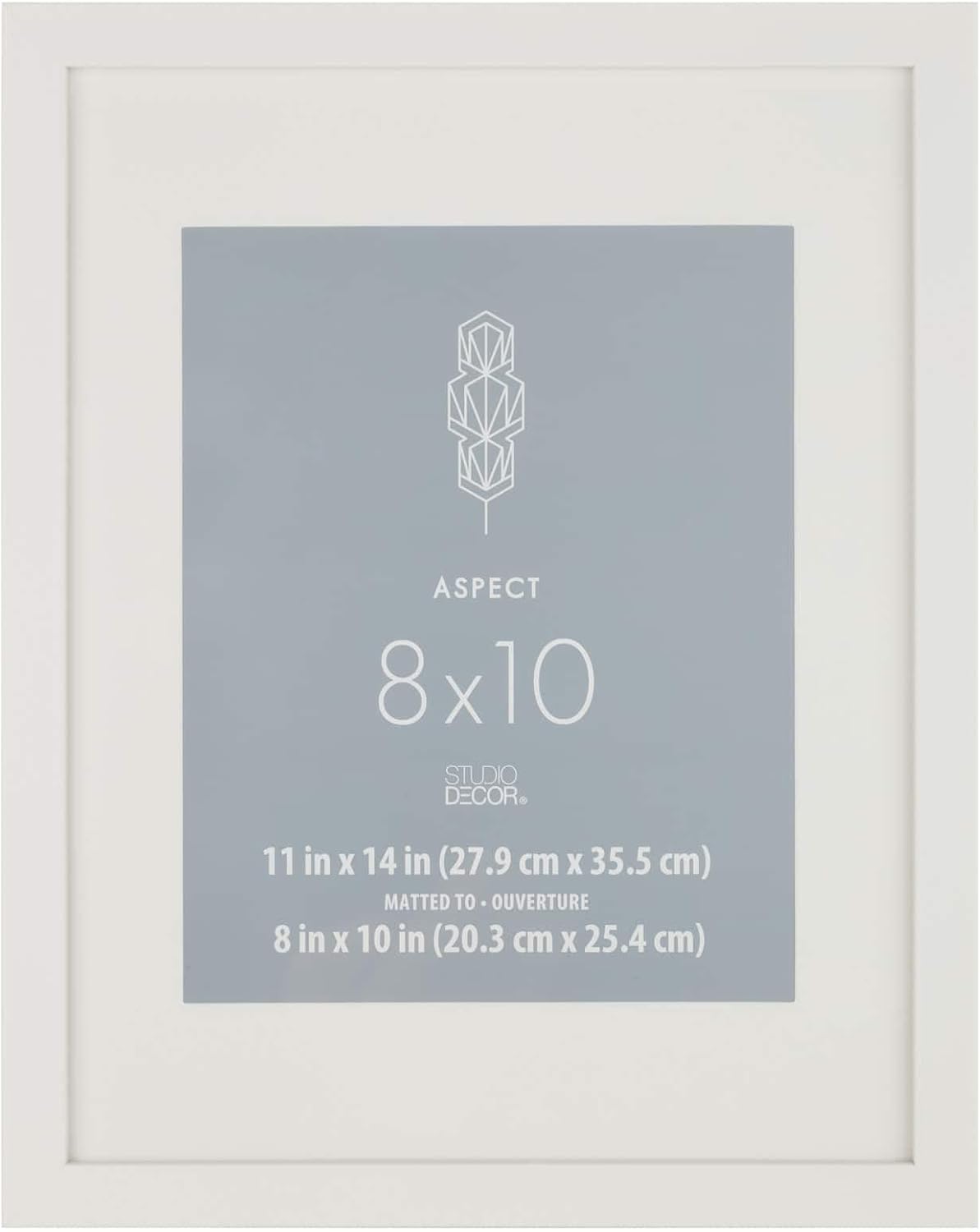Amazon.com - Studio Decor Aspect White Narrow Frame With Mat