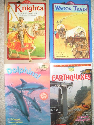 All Aboard Reading Set 1 (Wagon Train, Knights, Earthquakes, Dolphins): Catherine Daly-Weir ...