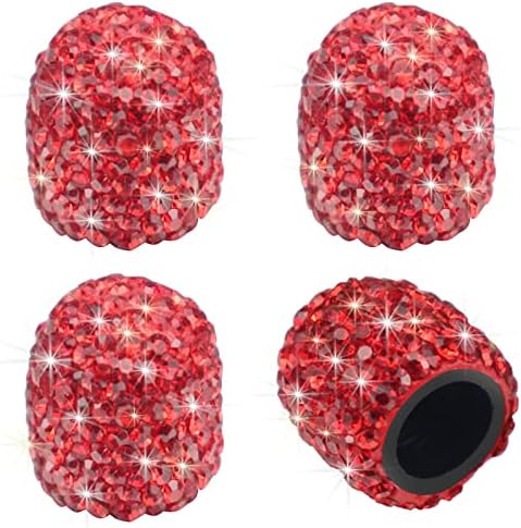 Amazon.com: ZATUX Bling Tire Valve Stem Caps 4 Pack Universal Handmade ...