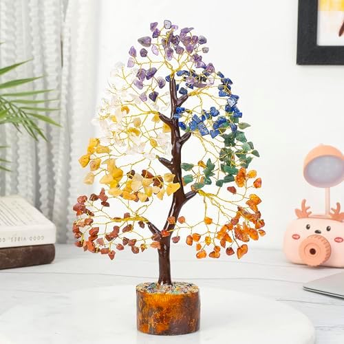 Buy HindCraft Chakra Tree, Crystal Tree for Positive Energy - Crystals ...