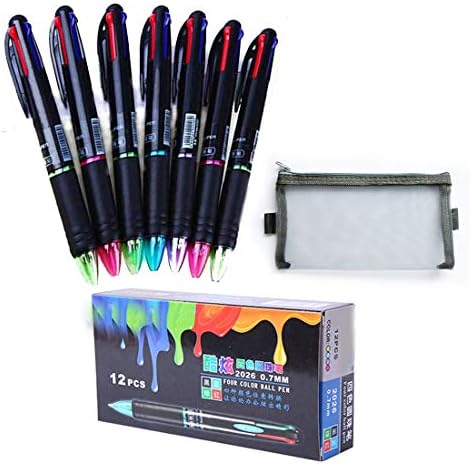 Amazon.com : Bic 4 Colours Original Pens, Multi Coloured Pens All In ...