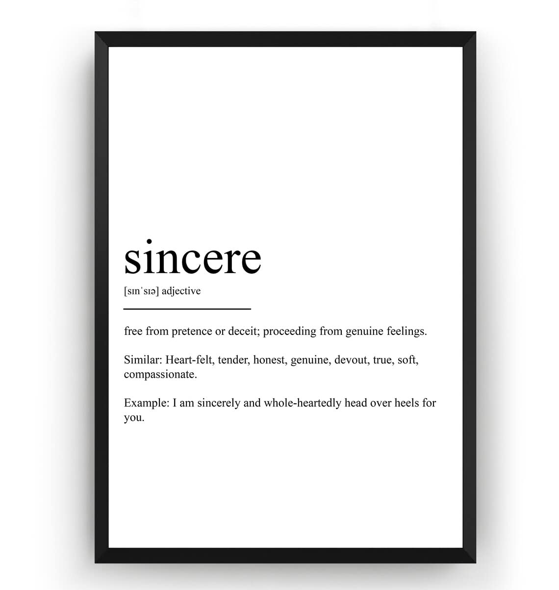 Sincerity Examples