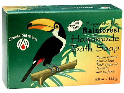 Amazon.com : Omega Nutrition - Rainforest Handmade Bar Soap, 4.80-Ounce ...