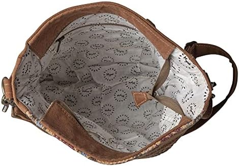 Myra Bag Western Leather Shoulder Bag for Women - Upcycled Canvas ...