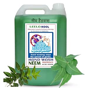 Leela Kool Neem Moisturizing HandWash Soap with Extra Strong Germ ...